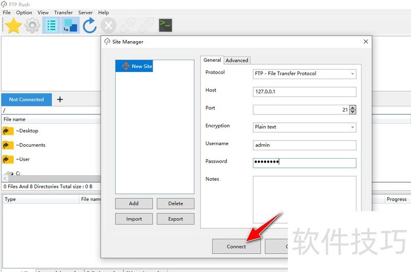 FTPRush操作全解析：连接、过滤、窗口设置等技巧-软件技巧-ZOL软件下载