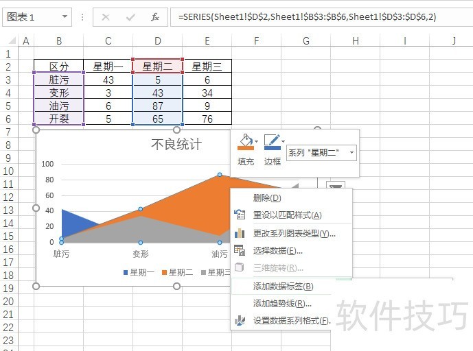 Excel2019如何给图表添加数据标注-软件技巧-ZOL软件下载
