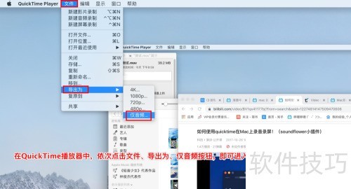 如何在QuickTime中导出音频视频-软件技巧-ZOL软件下载