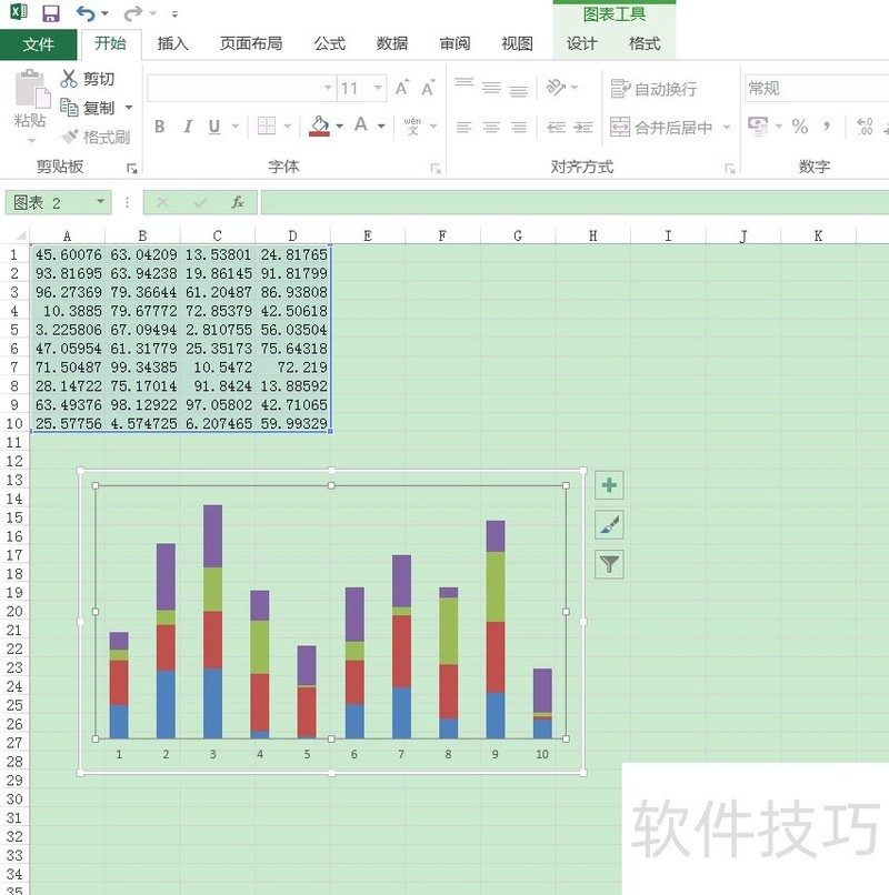 Excel2016中怎样制作悬浮图表-软件技巧-ZOL软件下载