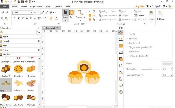 Edraw Max里绘制约克蛋酥操作方法-软件技巧-ZOL软件下载