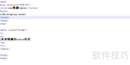 CSS隐藏表格方法_软件资讯技巧应用-中关村在线